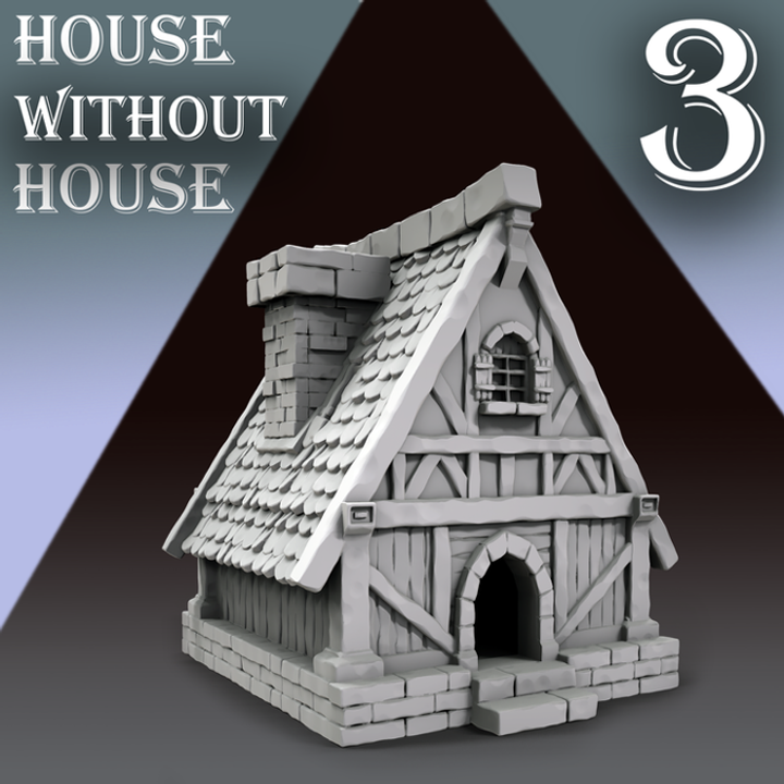 3D Printable Medieval house by Creator
