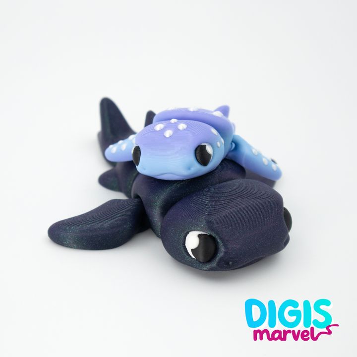 3D Printable Flexi Whale Shark + Keychain by DigiMarvels
