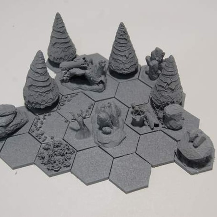 3D Printable 3D printable Modular Terrain by Creator