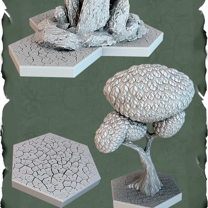 3D Printable 3D printable Modular Terrain by Creator