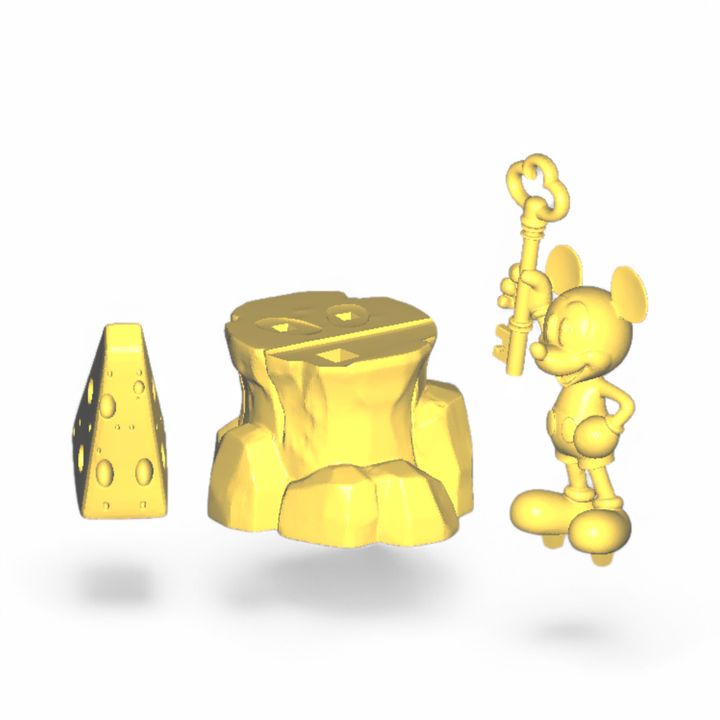 3D Printable Mickey Mouse STL File – Retro Key Master 3D Print – Heroic ...