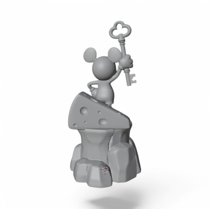 3D Printable Mickey Mouse STL File – Retro Key Master 3D Print – Heroic ...
