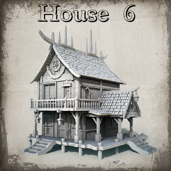 3D Printable Pirate House by Creator