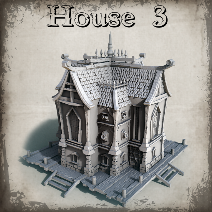 3D Printable Pirate House by Creator