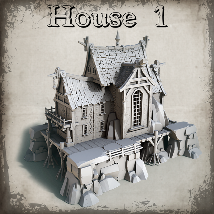 3D Printable Pirate House by Creator