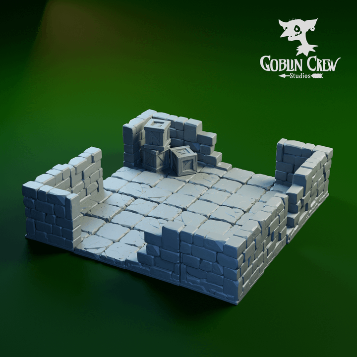 3D Printable 5-Piece Dungeon Set by Goblin Crew Studios