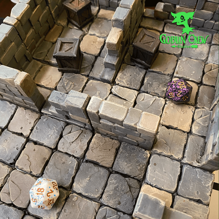 3D Printable 5-Piece Dungeon Set by Goblin Crew Studios