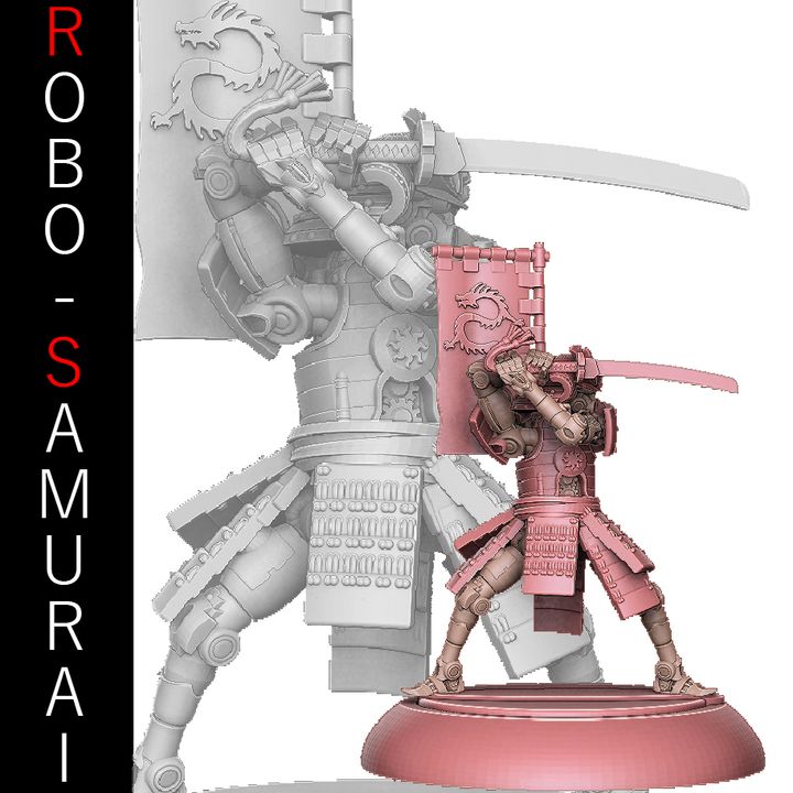 3D Printable Robo Samurai Mk 10 by Sharedog Miniatures