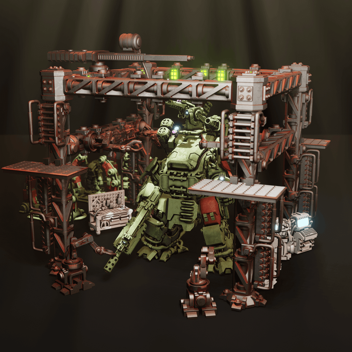 3D Printable Modular hanger and scatter set by Crimson Steel Mechworks