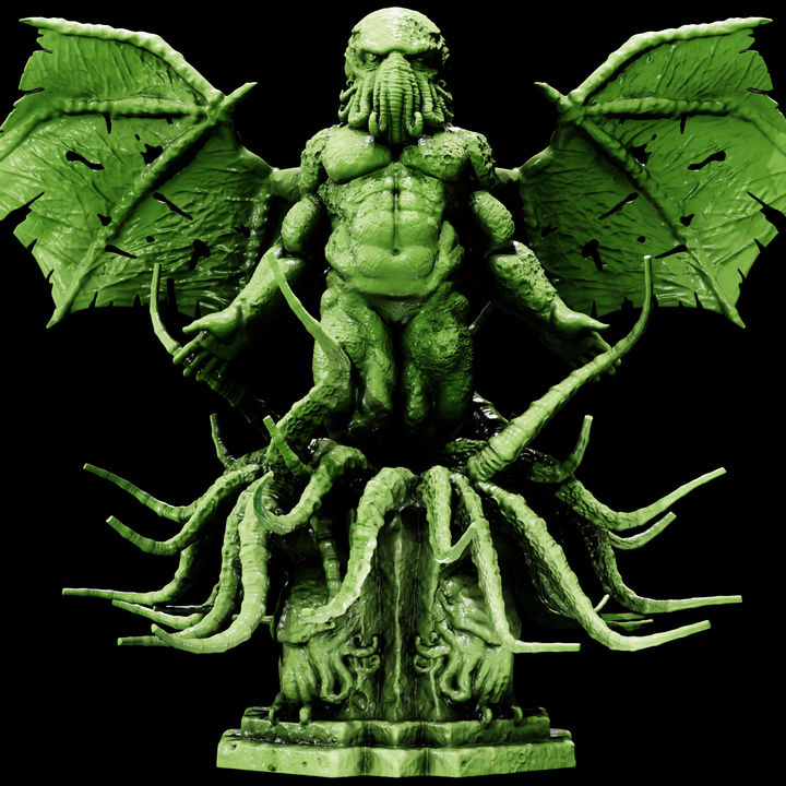 3D Printable 🐙 CTHULHU - ANCIENT ONE STATUE - ELDRITCH FIGURE FOR 3D ...
