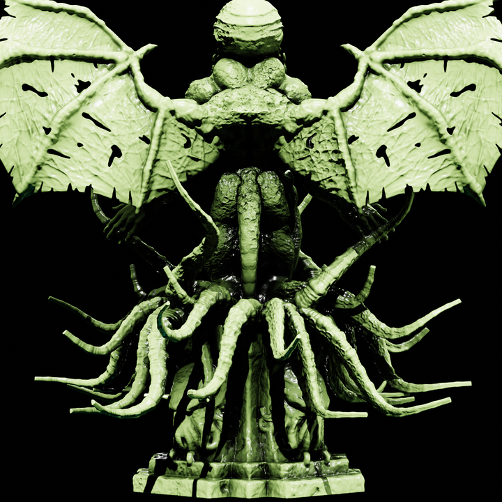 3D Printable 🐙 CTHULHU - ANCIENT ONE STATUE - ELDRITCH FIGURE FOR 3D ...
