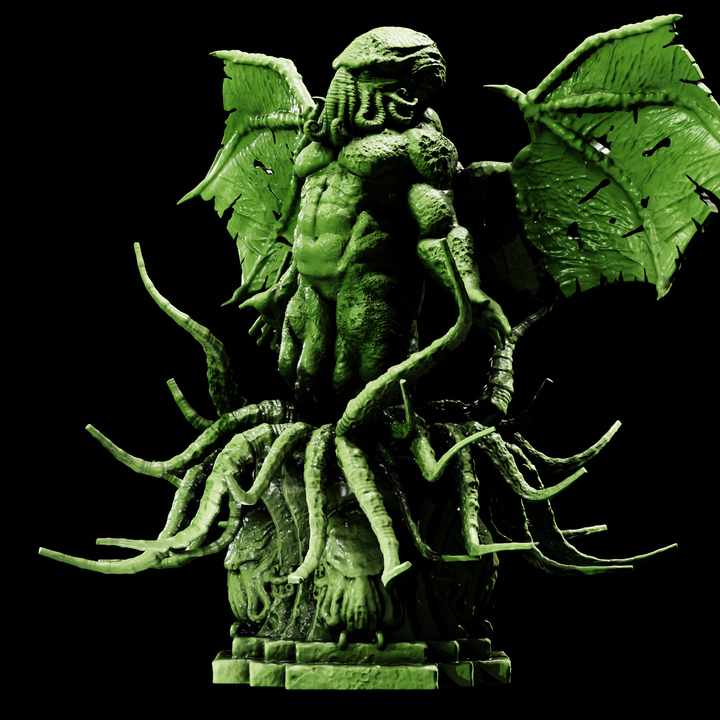 3D Printable 🐙 CTHULHU - ANCIENT ONE STATUE - ELDRITCH FIGURE FOR 3D ...