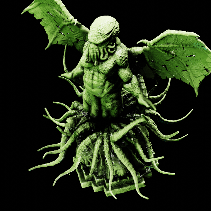 3D Printable 🐙 CTHULHU - ANCIENT ONE STATUE - ELDRITCH FIGURE FOR 3D ...