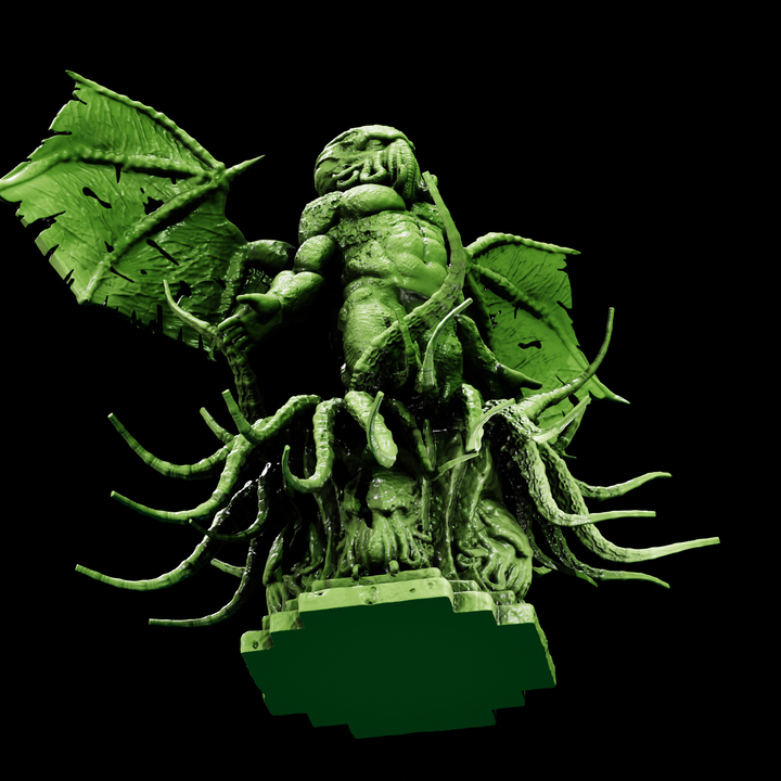 3D Printable 🐙 CTHULHU - ANCIENT ONE STATUE - ELDRITCH FIGURE FOR 3D ...