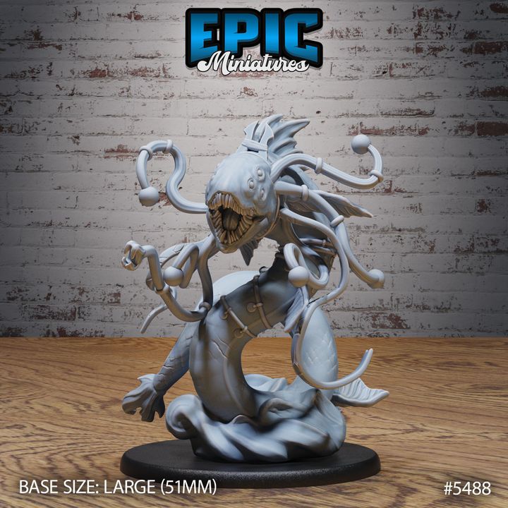 3D Printable Deep Sea Eel / Water Creature / Ocean Beast / Underwater ...