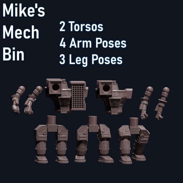 3D Printable Barreler Medium Mech by Mike's Mech Bin