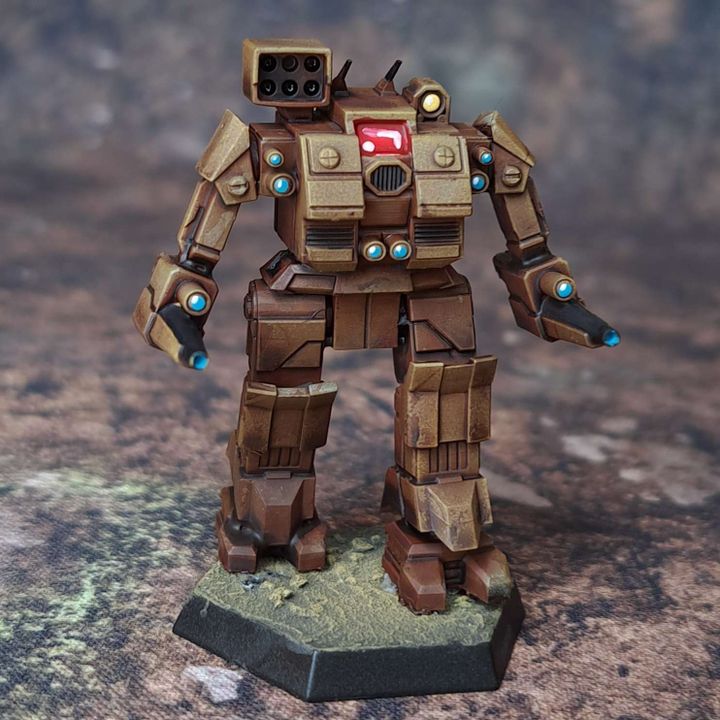 3D Printable Bull Hammer Heavy Mech by Mike's Mech Bin