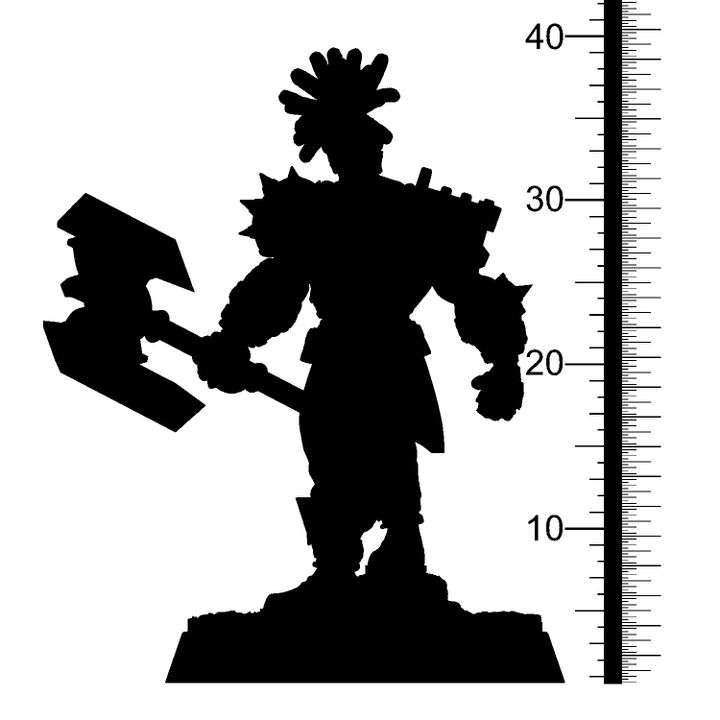 3D Printable Ragnvald Blightbeard by Clay Cyanide Miniatures