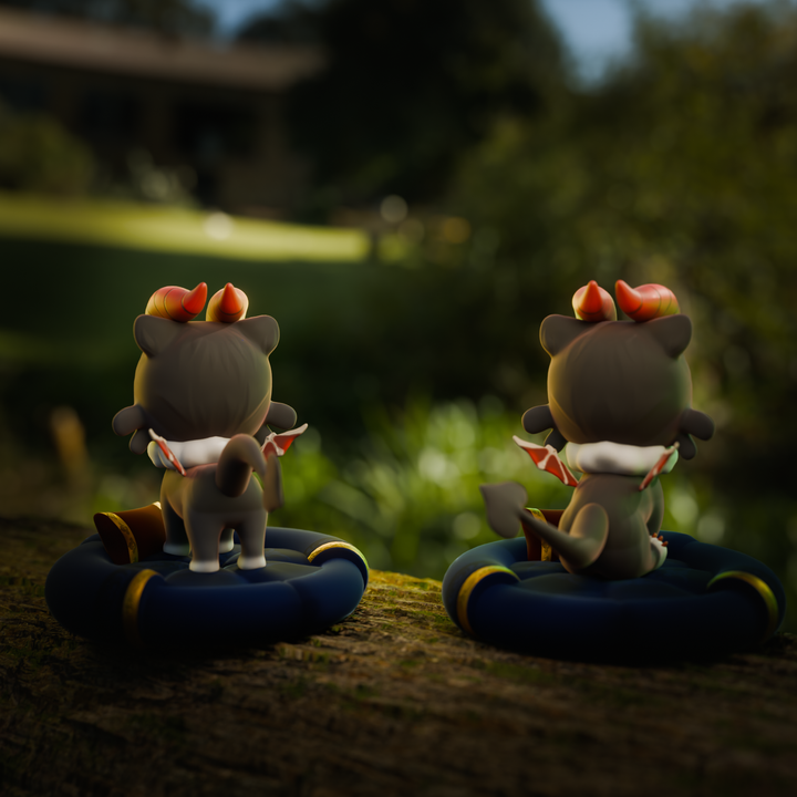 3D Printable Honkai Star Rail HSR Chimera Devil Cute Toy (2 Poses ...