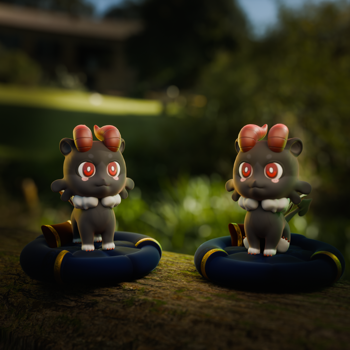 3D Printable Honkai Star Rail HSR Chimera Devil Cute Toy (2 Poses ...