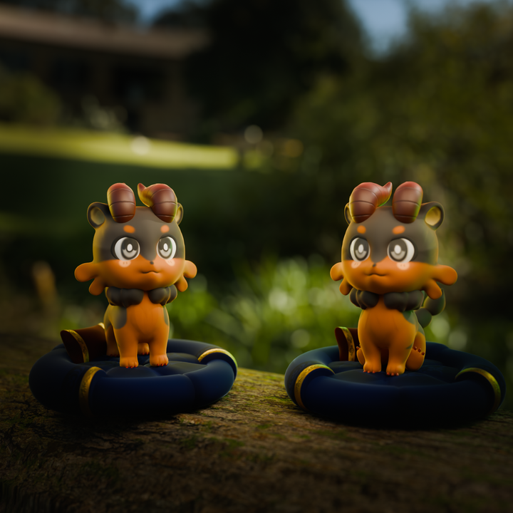 3D Printable Honkai Star Rail HSR Chimera Orange Cute Toy (2 Poses ...