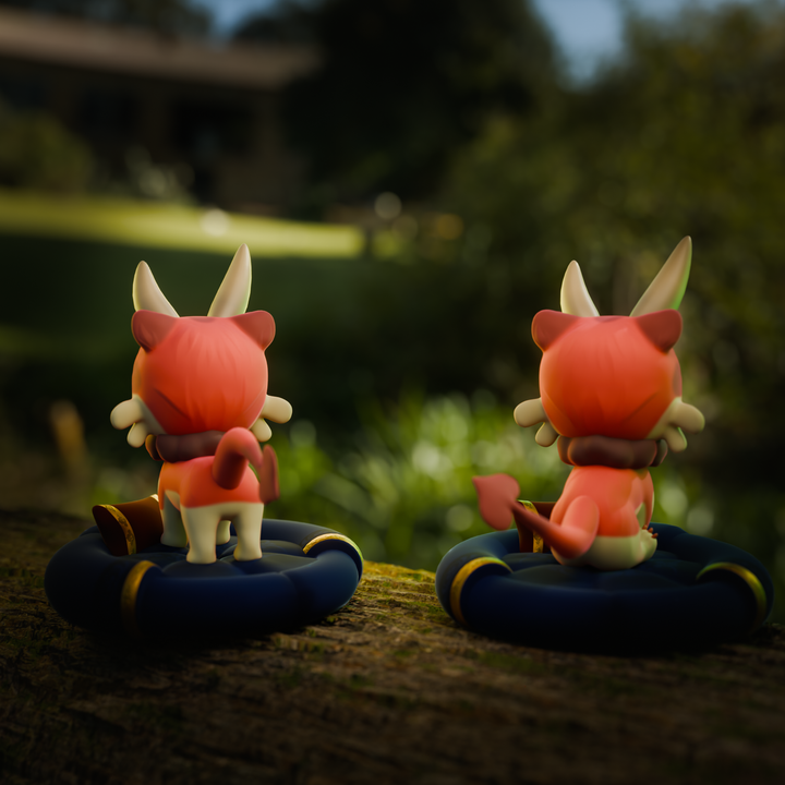 3D Printable Honkai Star Rail HSR Chimera Red Cute Toy (2 Poses ...