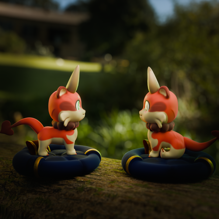 3D Printable Honkai Star Rail HSR Chimera Red Cute Toy (2 Poses ...