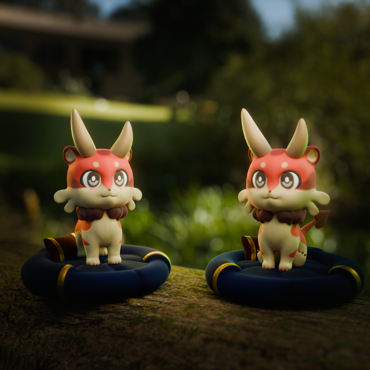 3D Printable Honkai Star Rail HSR Chimera Red Cute Toy (2 Poses ...