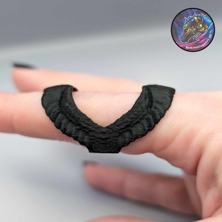 3D Printable Decorative Ring Splints for Hypermobility (4 set) by Kirsten M