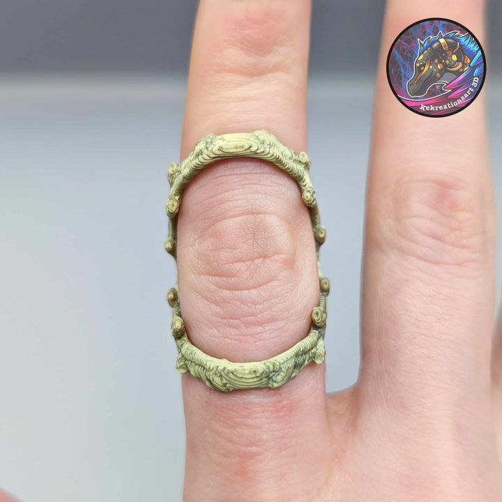 3D Printable Decorative Ring Splints for Hypermobility (4 set) by Kirsten M