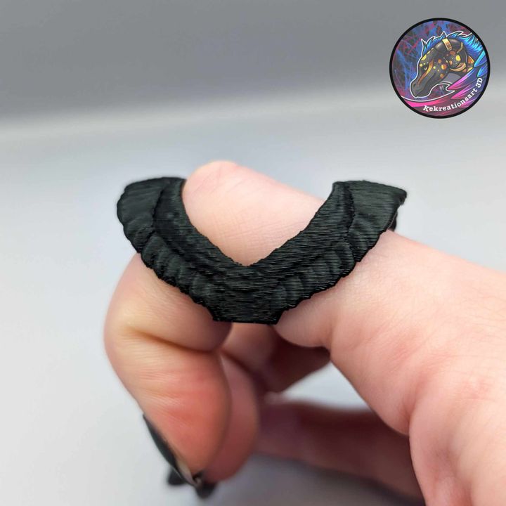 3D Printable Decorative Ring Splints for Hypermobility (4 set) by Kirsten M