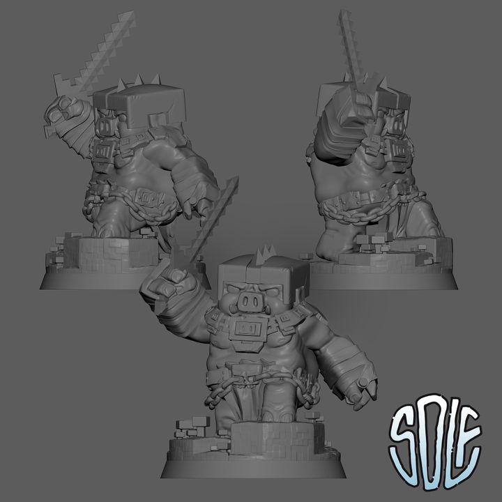 3D Printable General Chungus by Solflamer minis