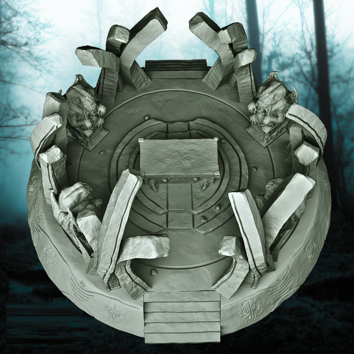 3D Printable Cult of Cthulhu: Cultists pin-up, Altar terrain [Personal ...