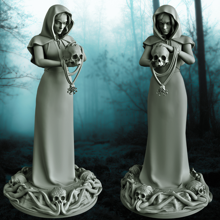 3D Printable Cult of Cthulhu: Cultists pin-up, Altar terrain [Personal ...