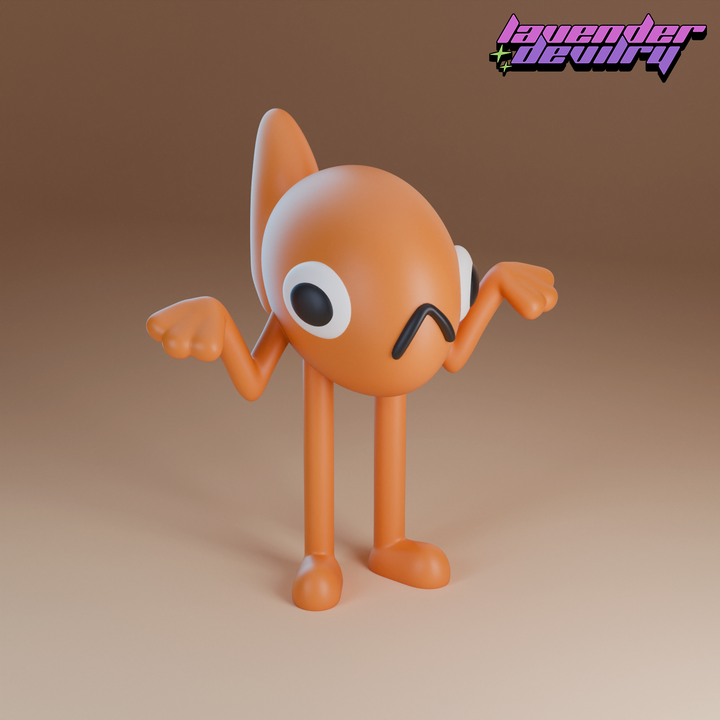 3D Printable Le Poisson Steve - Free Model by Lavender Devilry