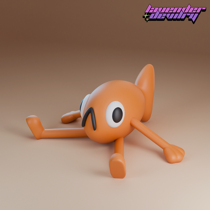 3D Printable Le Poisson Steve - Free Model by Lavender Devilry