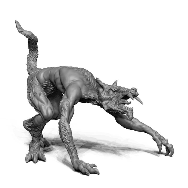 3D Printable Chupacabra Stalker - Beast Minion by Gangfight Games