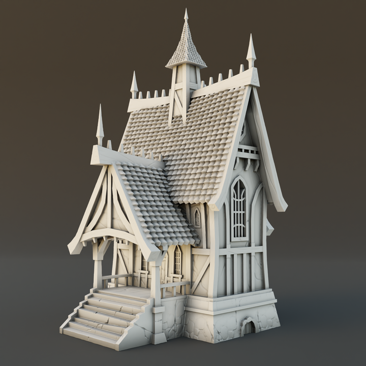 3D Printable Medieval house by Creator