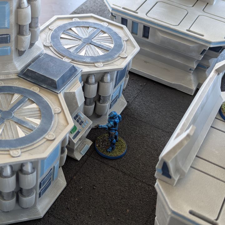 3D Printable Sci-Fi Generator Arena Terrain Collection - 28mm 32mm ...