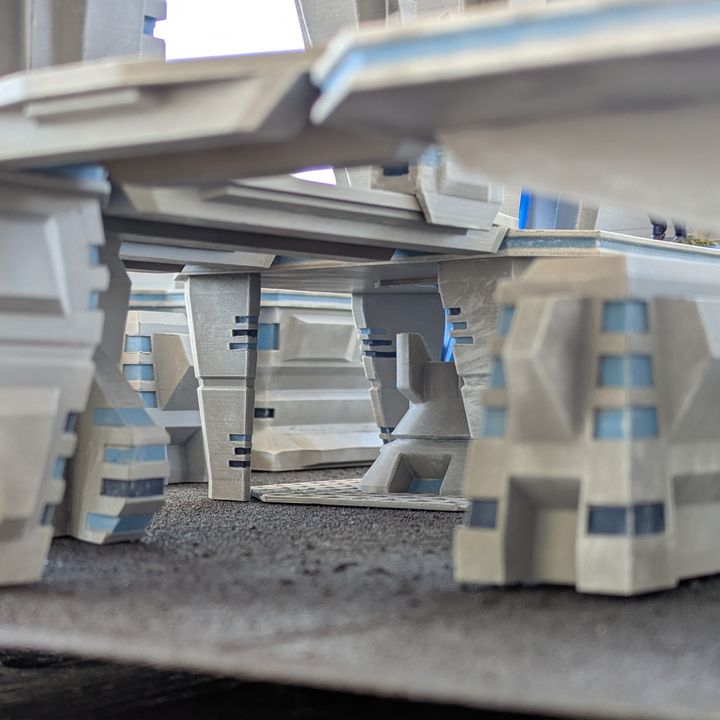 3D Printable Sci-Fi Generator Arena Terrain Collection - 28mm 32mm ...