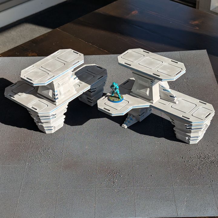 3D Printable Sci-Fi Generator Arena Terrain Collection - 28mm 32mm ...