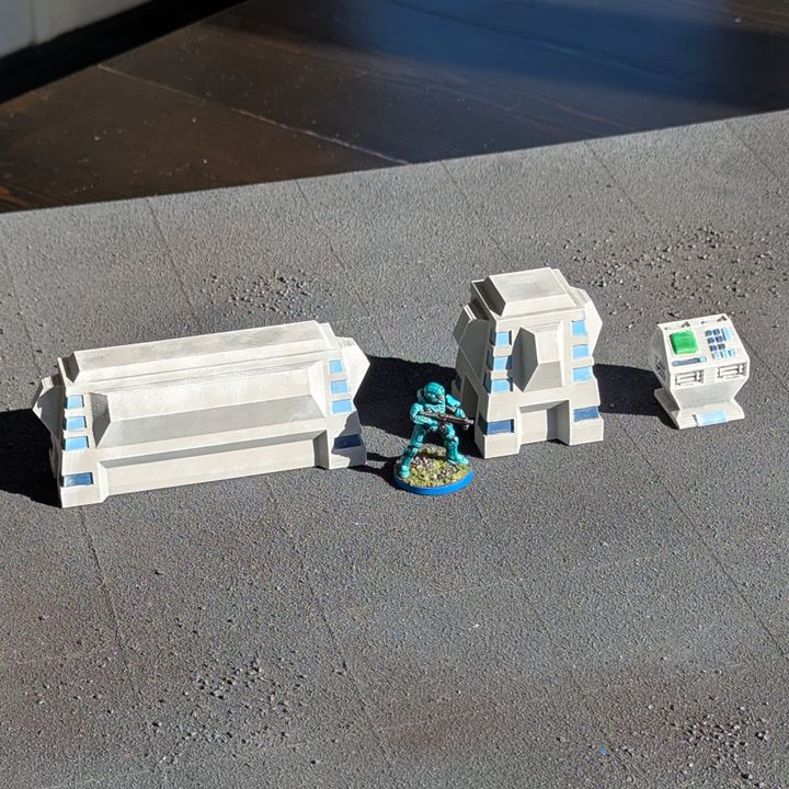 3D Printable Sci-Fi Generator Arena Terrain Collection - 28mm 32mm ...