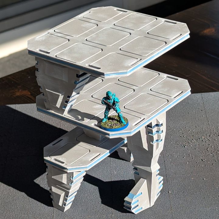3D Printable Sci-Fi Generator Arena Terrain Collection - 28mm 32mm ...