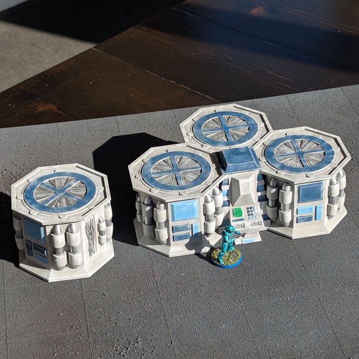3D Printable Sci-Fi Generator Arena Terrain Collection - 28mm 32mm ...