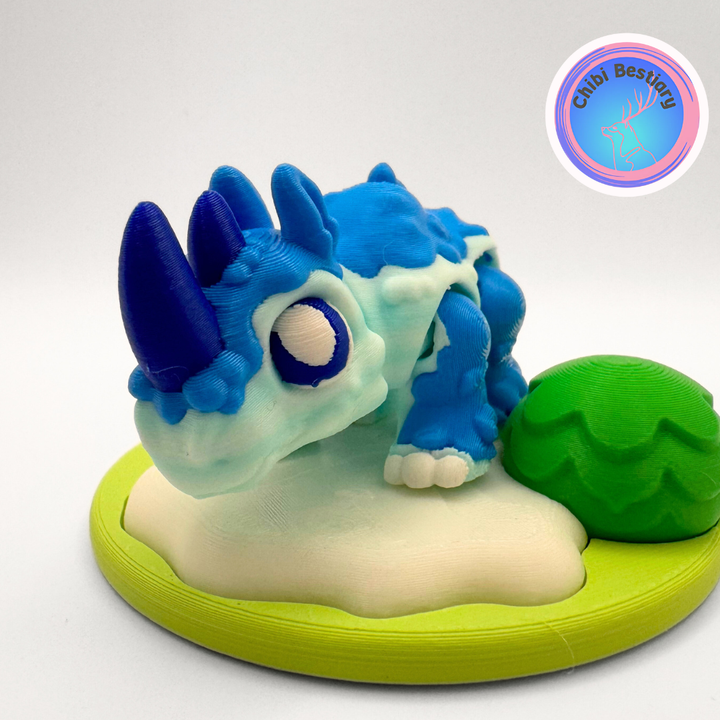 3D Printable Wuffles the Woolly Rhino Flexi by ChibiBestiary
