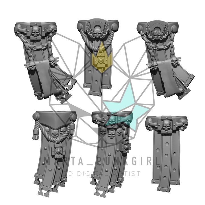 3D Printable Grecoroman ACCESSORIZESv by MartaPunkGirl