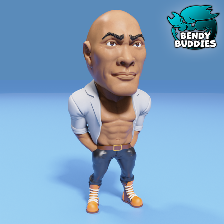 3D Printable The Rock Dwayne Johnson / Actor Character / American ...