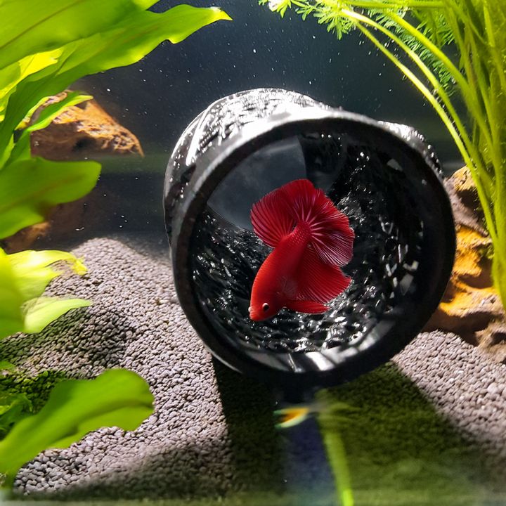 3D Printable Betta Voronoi Fish Hide Tunnel | 3D Printable Voronoi ...