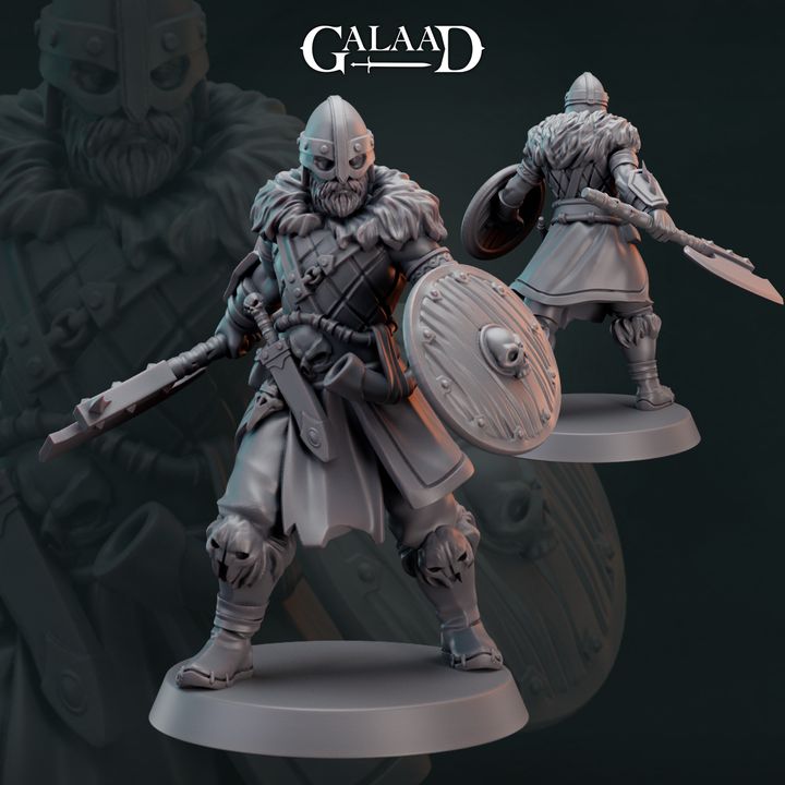 3D Printable male Norse + modular by Galaad Miniatures