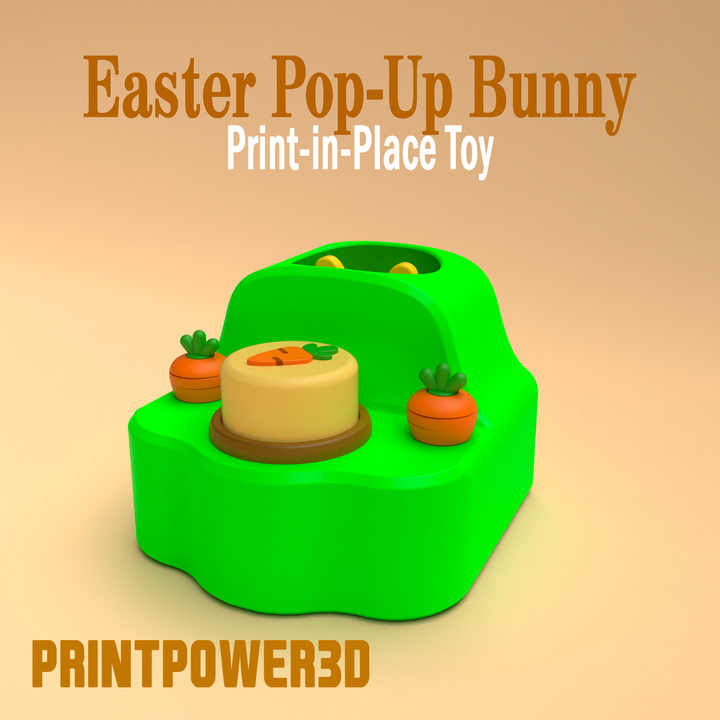 3D Printable Easter Pop-Up Bunny - Fidget Toy - Jumping Bunny by Alan ...